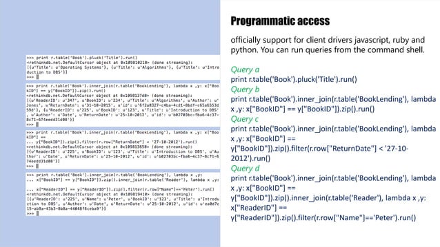 Rethinkdb | PDF | Databases | Computer Software and Applications