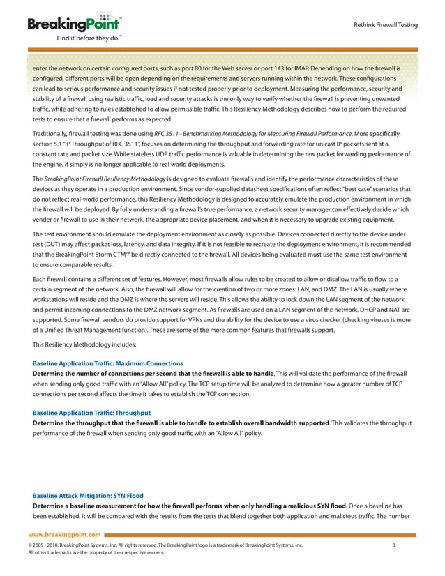 Firewall Testing Methodology | PDF