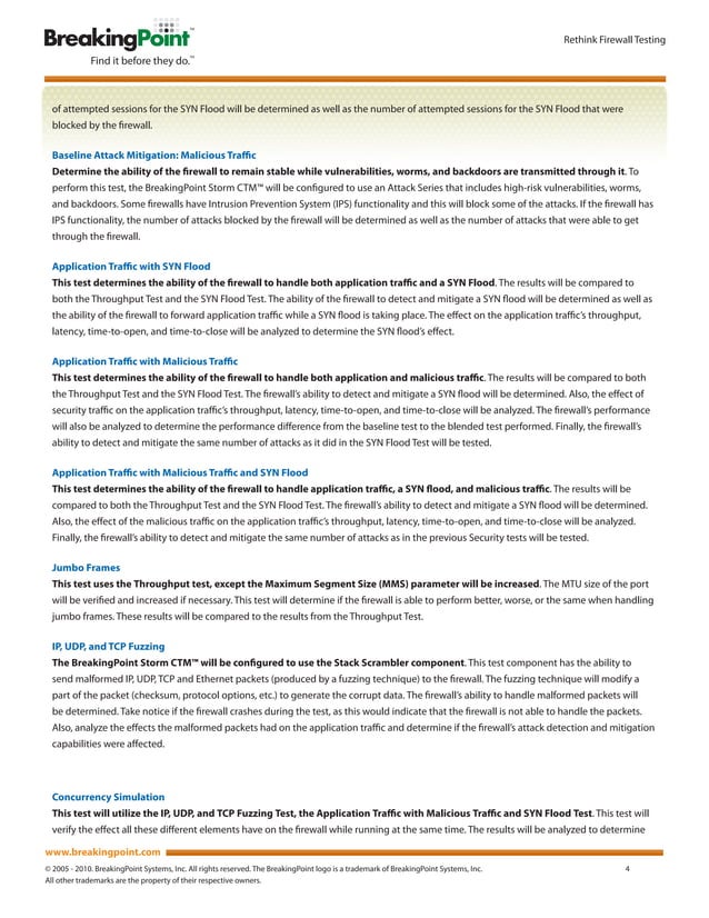 Firewall Testing Methodology | PDF