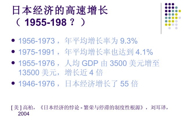 Rethinking in the rise of Japan: 1955-1991 | PPT