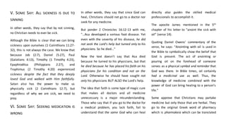 Rethinking: Sickness, Faith and Healing | DOCX