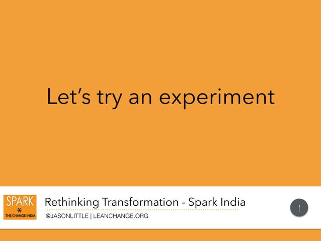 Rethinking Transformation Spark the Change India | PDF