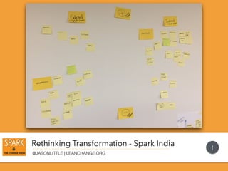 Rethinking Transformation Spark the Change India | PDF