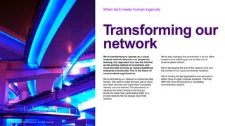 Rethinking Accenture's network | PPTX | Cloud Computing | Internet