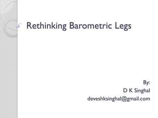 Rethinking barometric legs | PDF