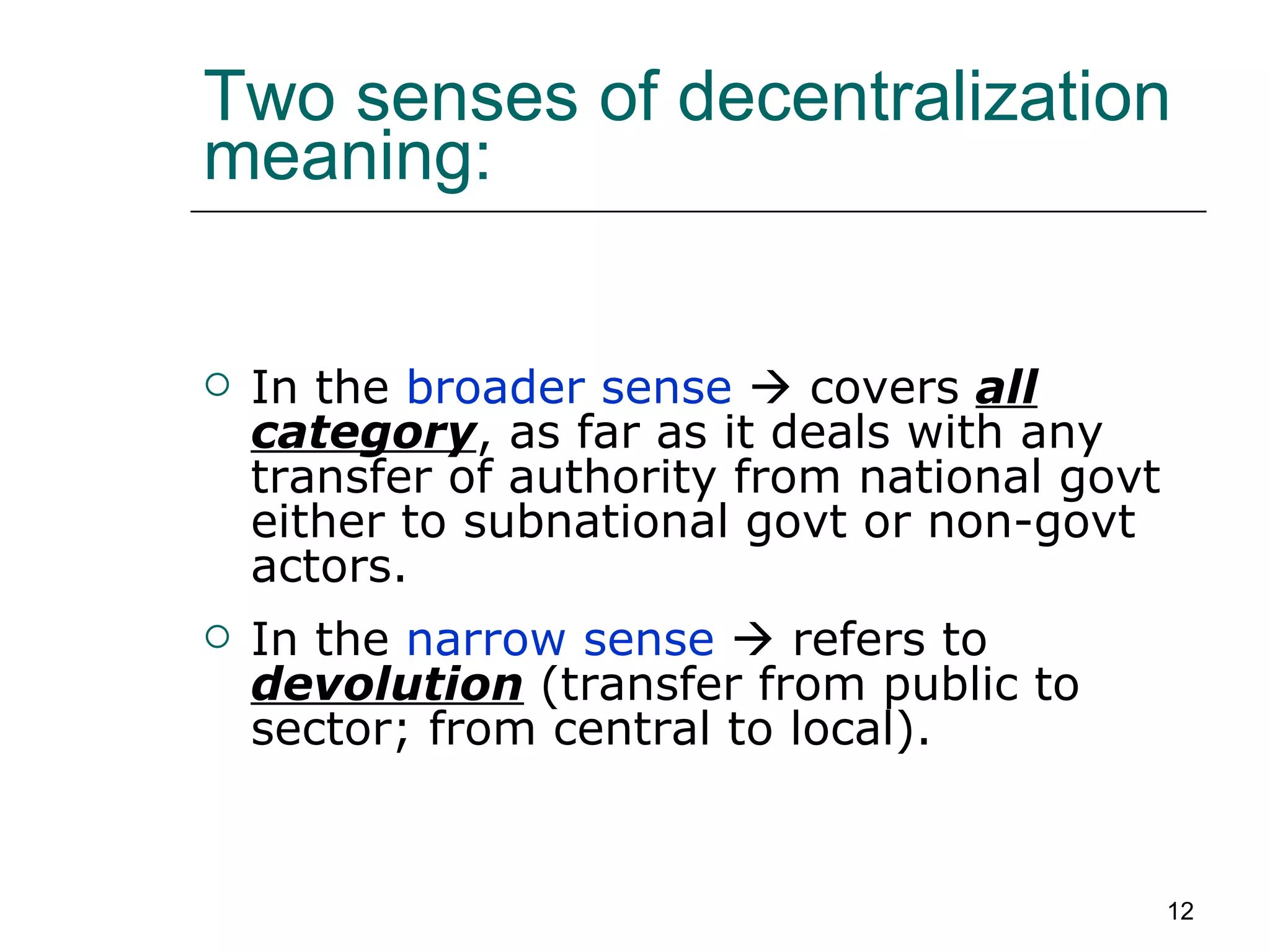 Rethinking Decentralization & Deconcentration | PPT