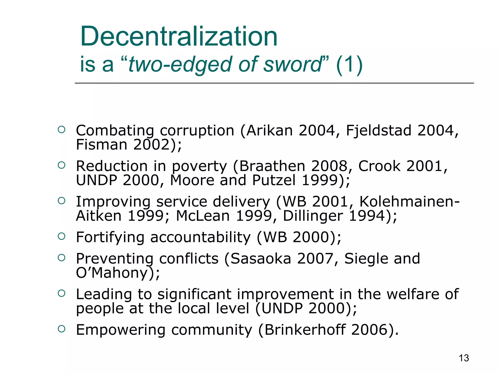 Rethinking Decentralization Deconcentration Ppt