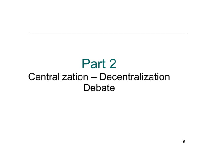 Rethinking Decentralization & Deconcentration | PPT