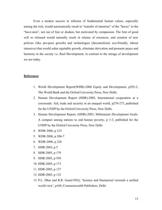 Rethinking development | PDF