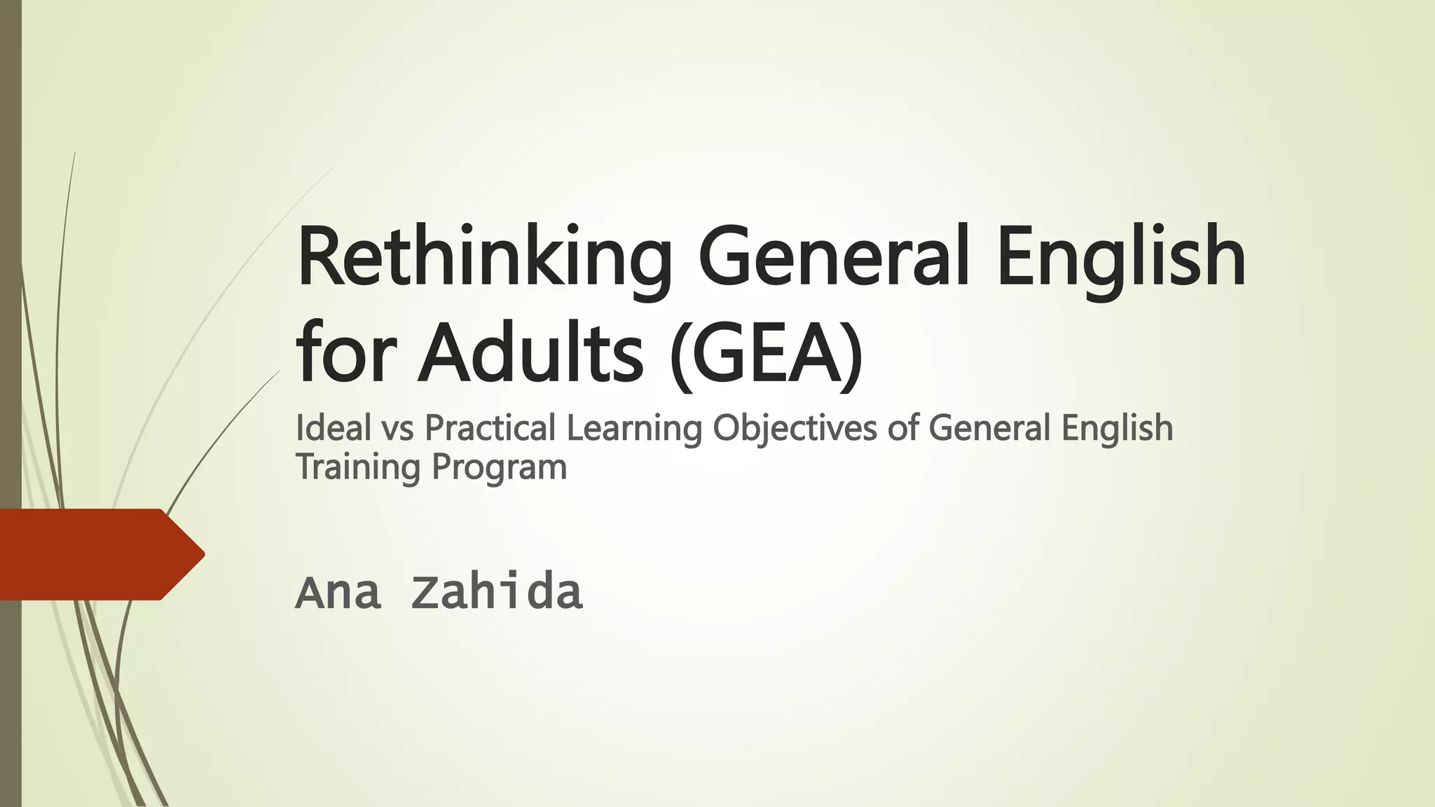 Rethinking General English for Adults (GEA).pptx
