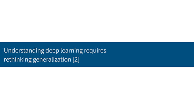 Rethinking of Generalization | PPT