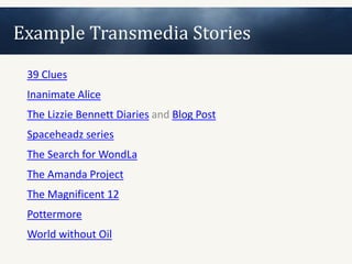 Rethinking literacy through transmedia storytelling final | PDF