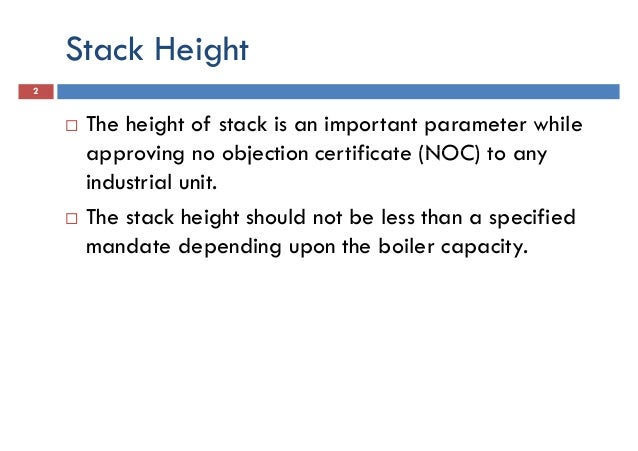 Rethinking stack height