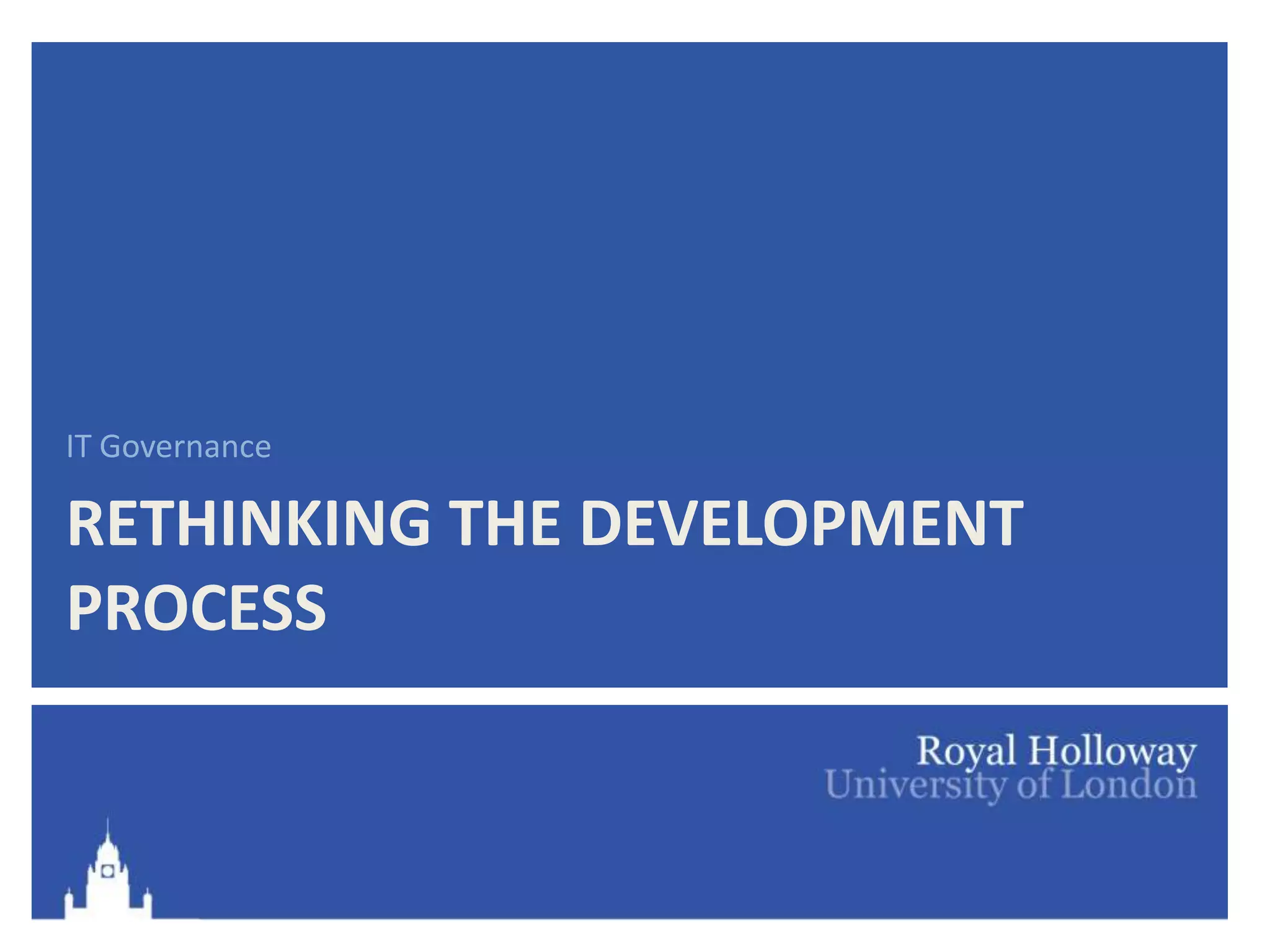 Rethinking the development process | PPT
