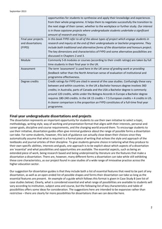 Rethinking the dissertation: avoiding throwing the baby out with the ...