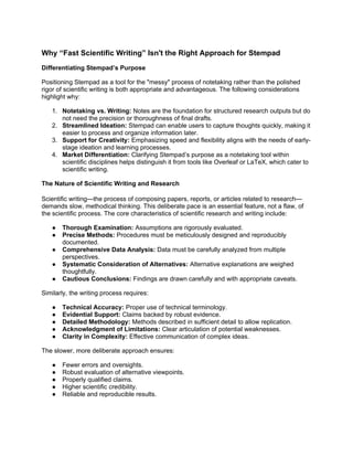 Rethinking the Idea of _Fast Scientific Writing_.docx