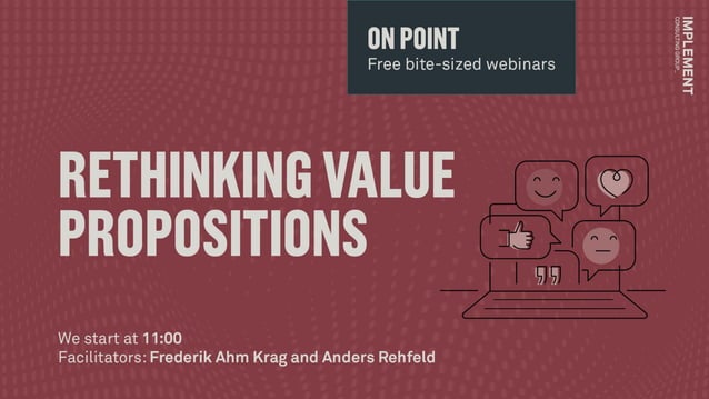 Rethinking value propositions | PPT