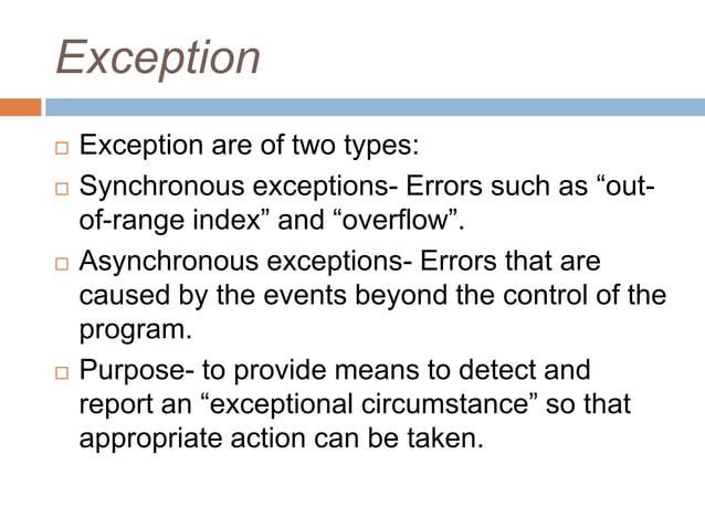 Rethrowing exception- JAVA | PPT