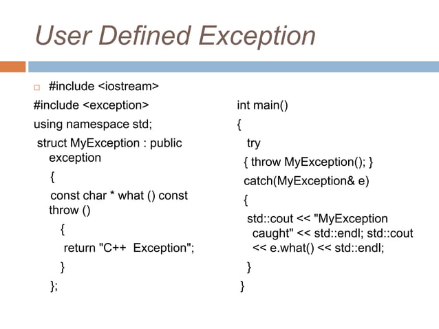 Rethrowing exception- JAVA | PPT