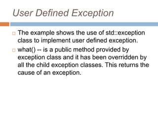 Rethrowing exception- JAVA | PPT