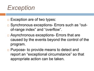 Rethrowing exception- JAVA | PPT