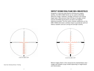 Reticle manual | Vortex EBR-4 MOA | Optics Trade | PDF