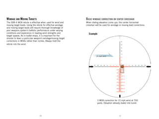 Reticle manual | Vortex EBR-4 MOA | Optics Trade | PDF
