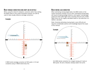 Reticle manual | Vortex EBR-4 MOA | Optics Trade | PDF