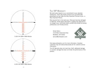Reticle manual | Vortex EBR-4 MOA | Optics Trade | PDF