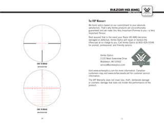 Reticle manual | Vortex Razor HD AMG | EBR-7 MRAD | PDF