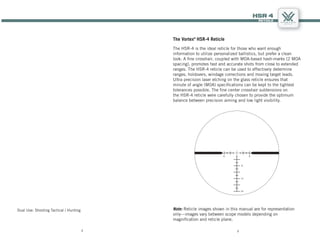 Reticle manual | Vortex Razor HD LH | HSR-4 | PDF