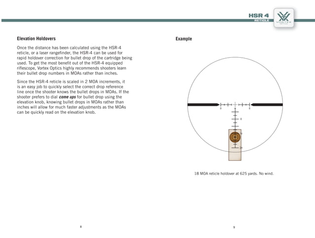 Reticle manual | Vortex Razor HD LH | HSR-4 | PDF