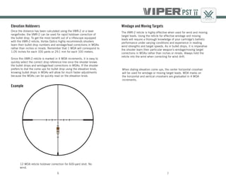 Reticle manual | Vortex Viper PST Gen II VMR-2MOA | PDF