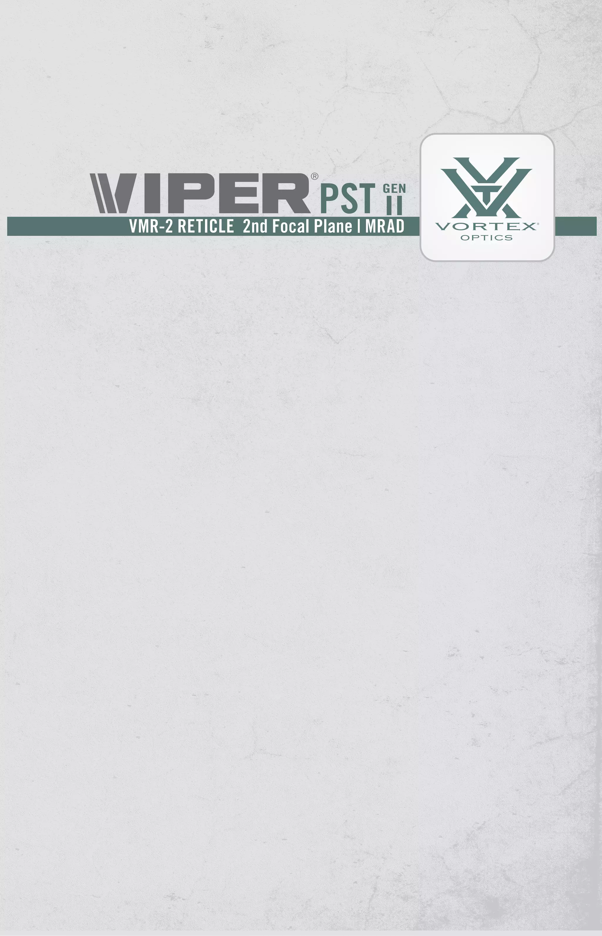 Reticle manual | Vortex Viper PST Gen II VMR-2MRAD | PDF