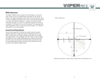 Reticle manual | Vortex Viper PST Gen II VMR-2MRAD | PDF