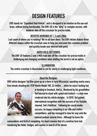 Reticle Sheet | Element Optics Titan EHR-2D | Optics Trade | PDF