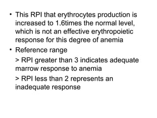 Reticulocyte count | PPT