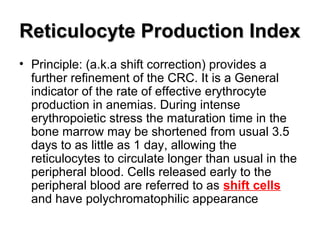 Reticulocyte count | PPT