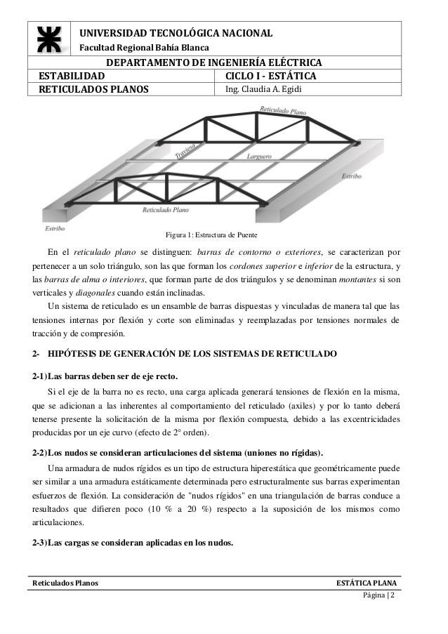 Reticulados planos(utn)