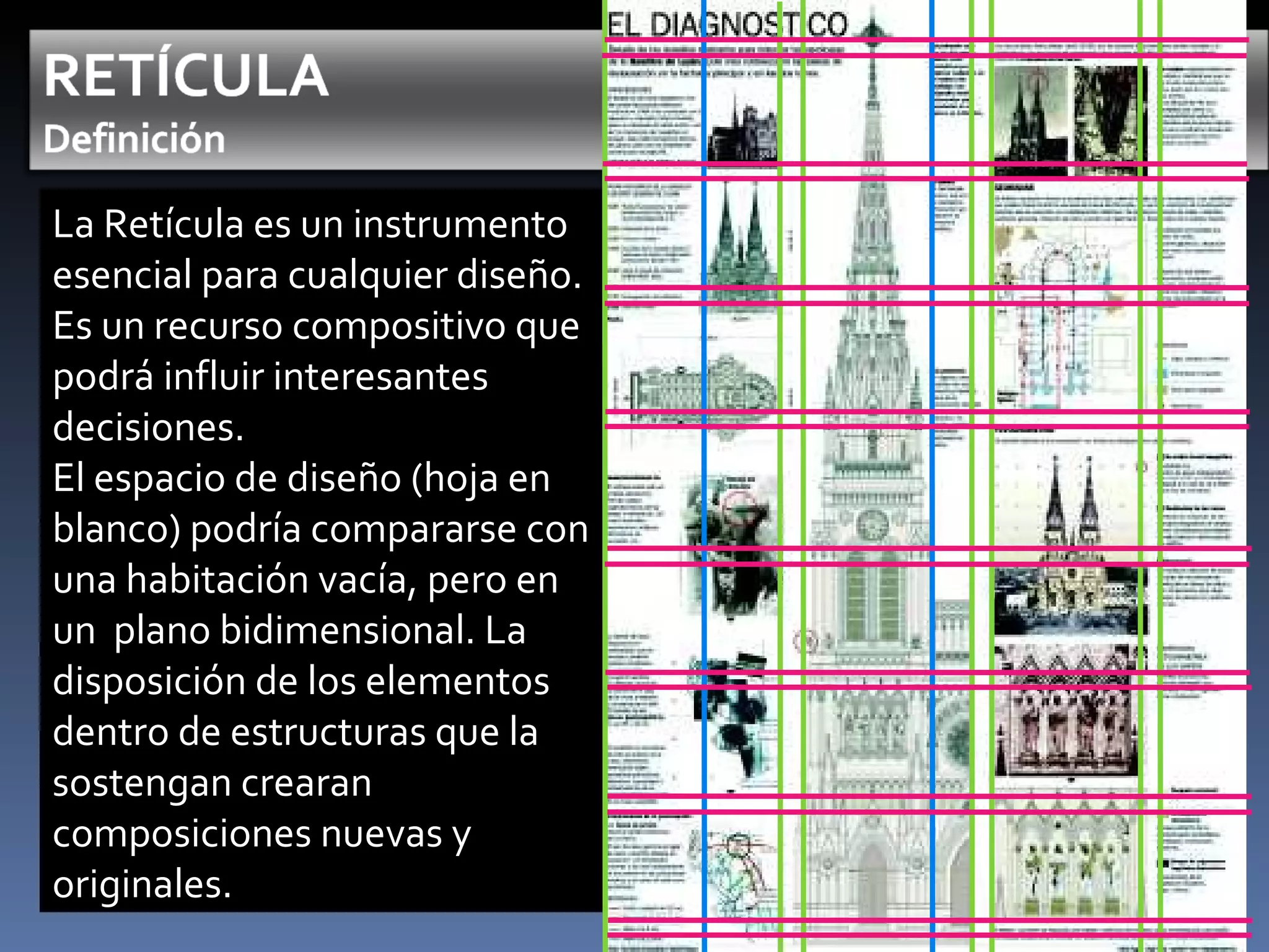 Infografía, uso de retícula | PPT