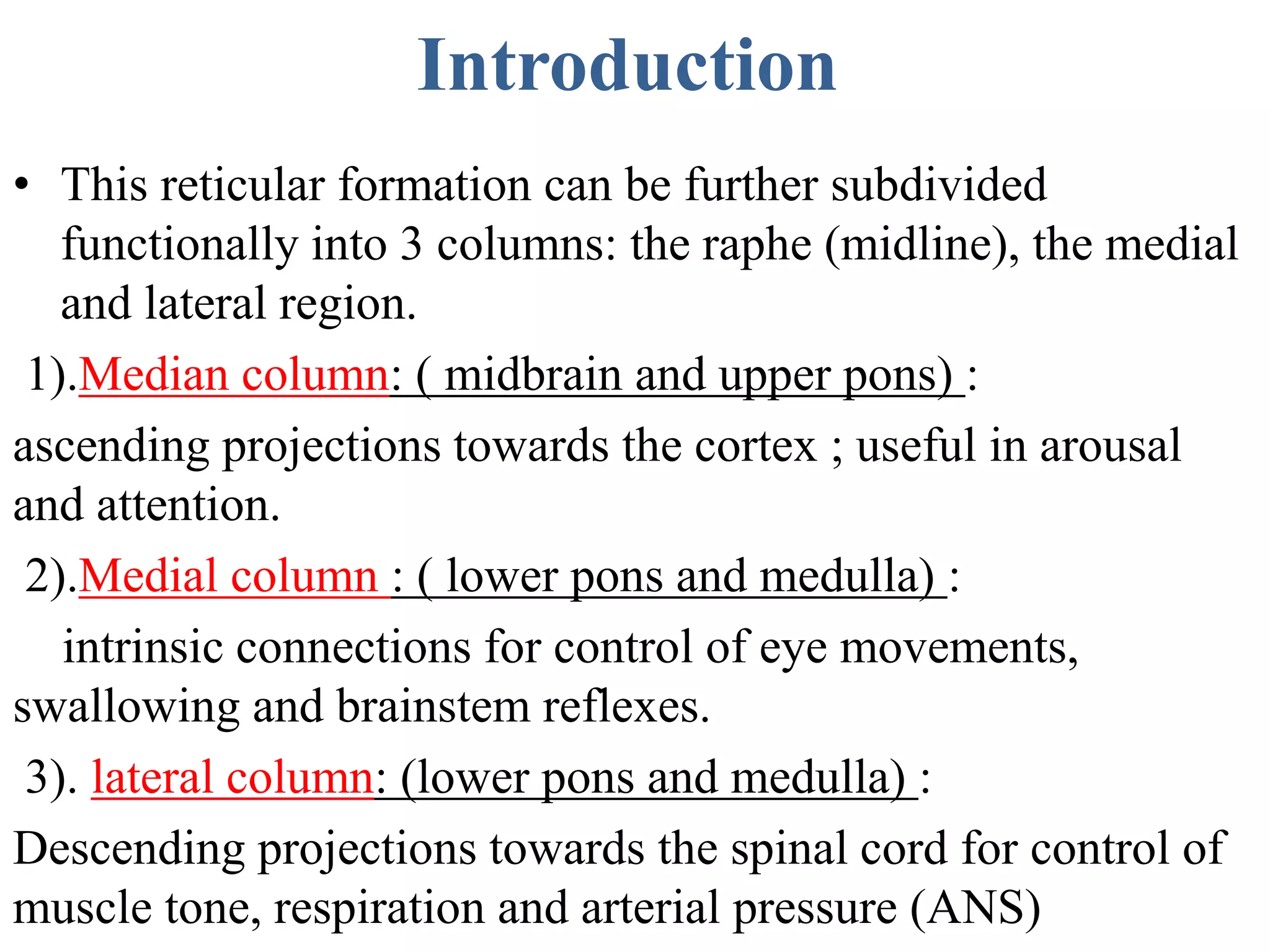 Reticular activating system | PPTX