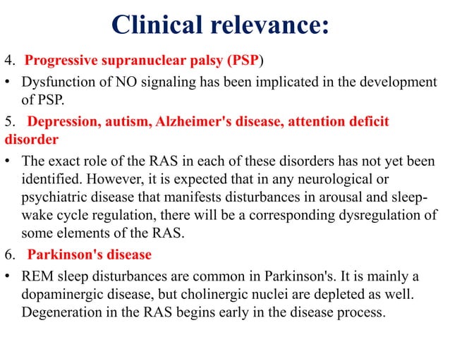 Reticular activating system | PPTX | Brain and Nervous System Disorders ...