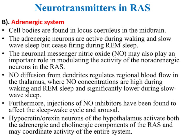 Reticular activating system | PPTX | Brain and Nervous System Disorders ...