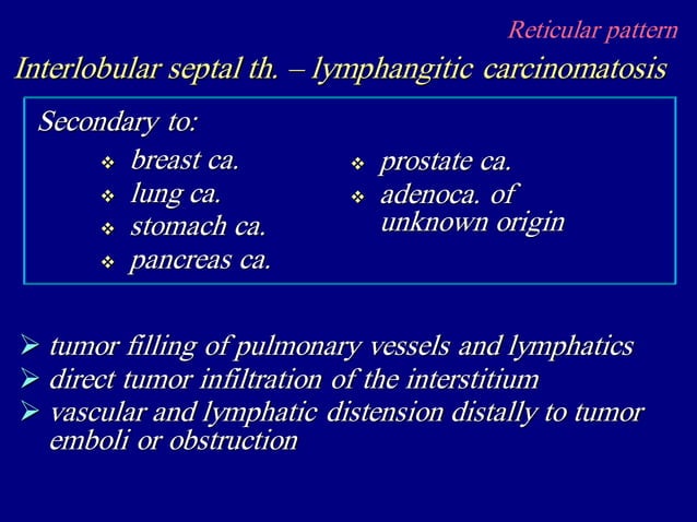 Reticular pattern | PDF | Lung and Respiratory Health | Diseases and ...