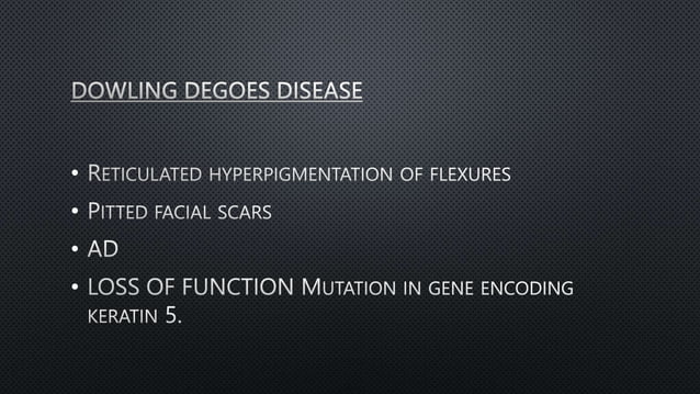 Reticulate Pigmentary disorders.pptx | Skin and Dermatology | Diseases ...