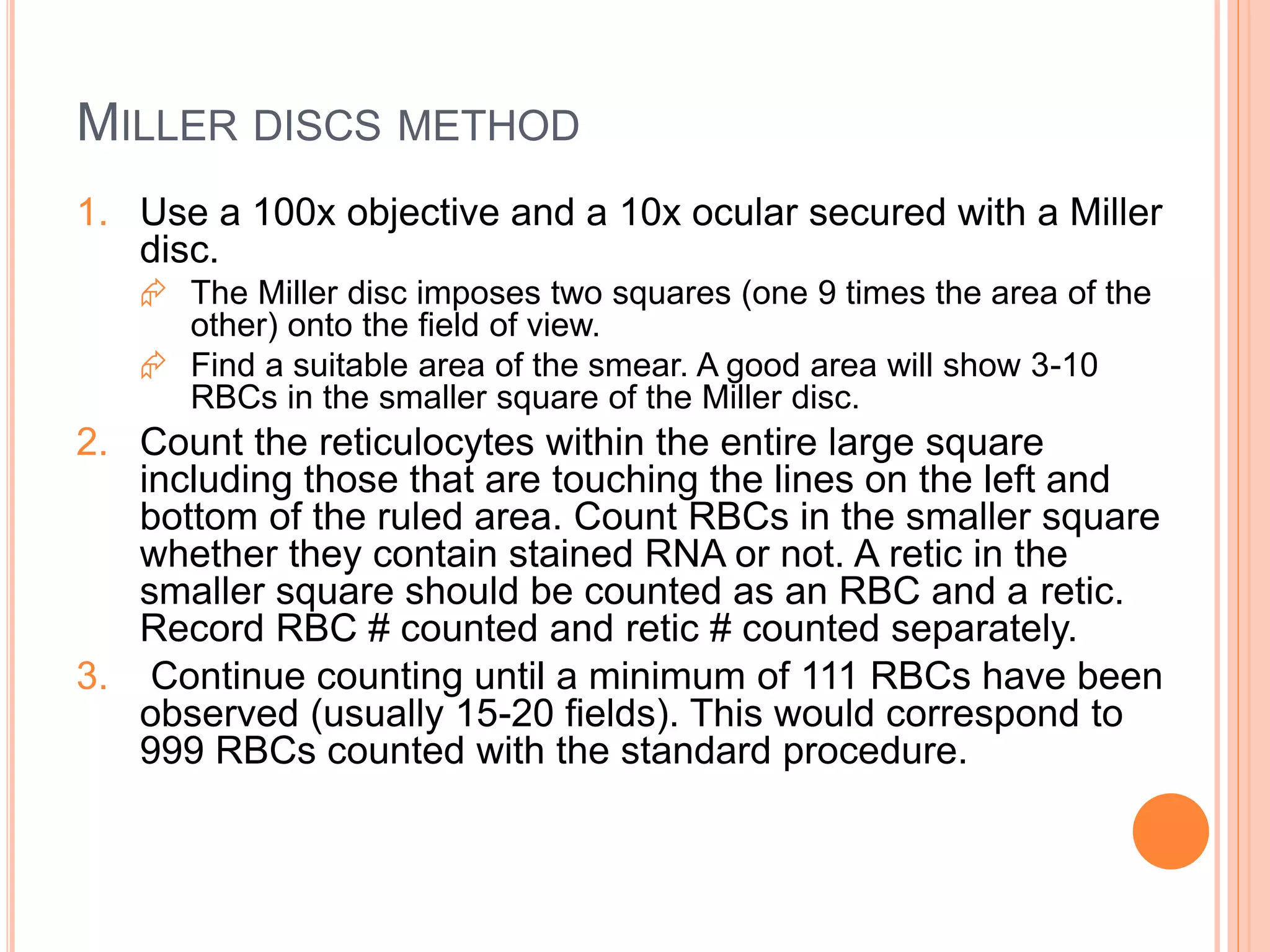 Reticulocyte count | PPTX
