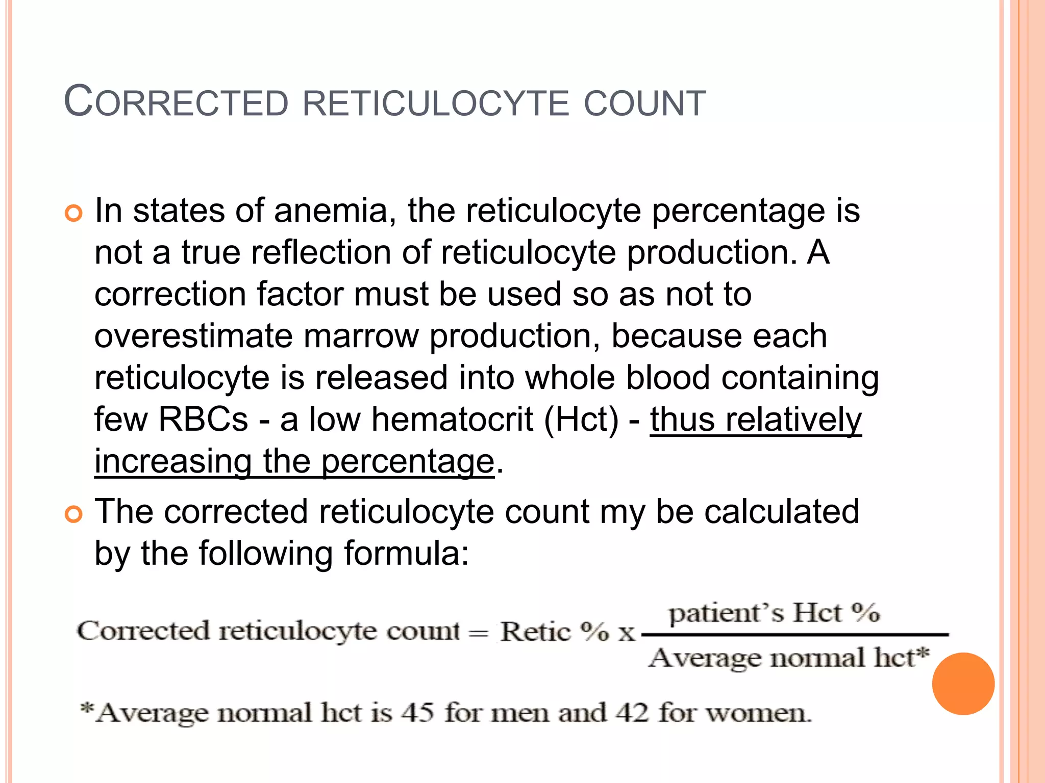 Reticulocyte count | PPTX