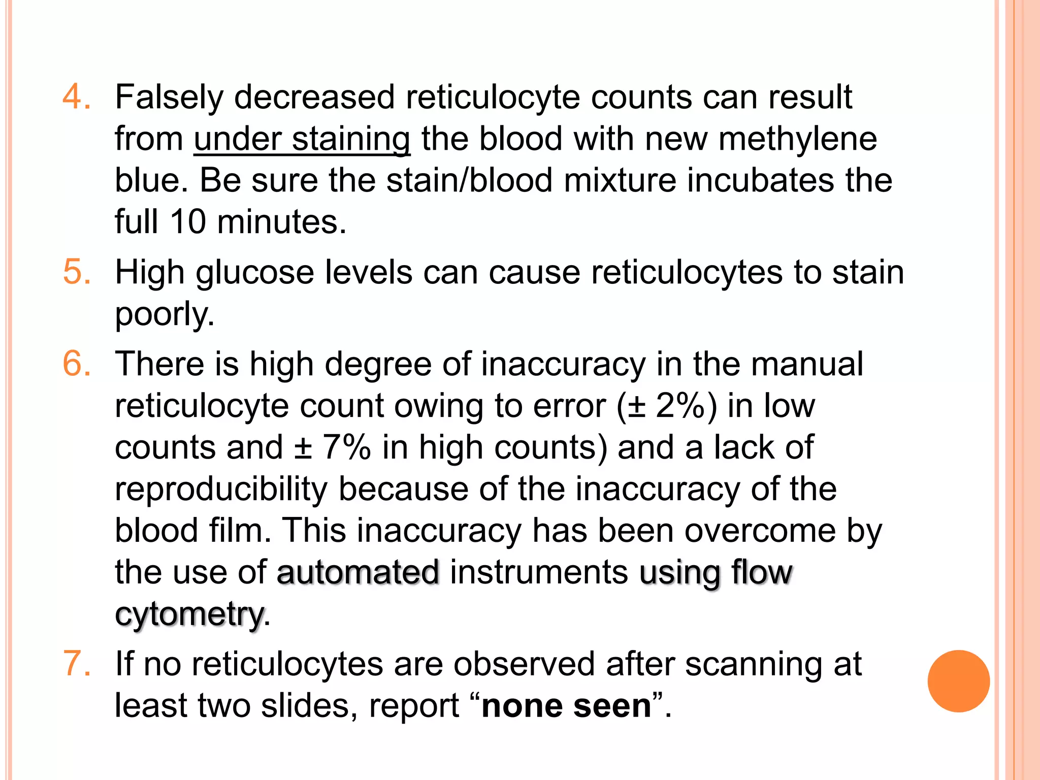 Reticulocyte count | PPTX