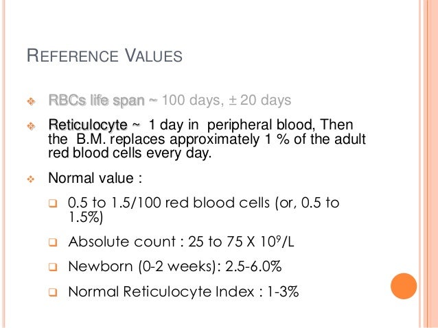 Reticulocyte count