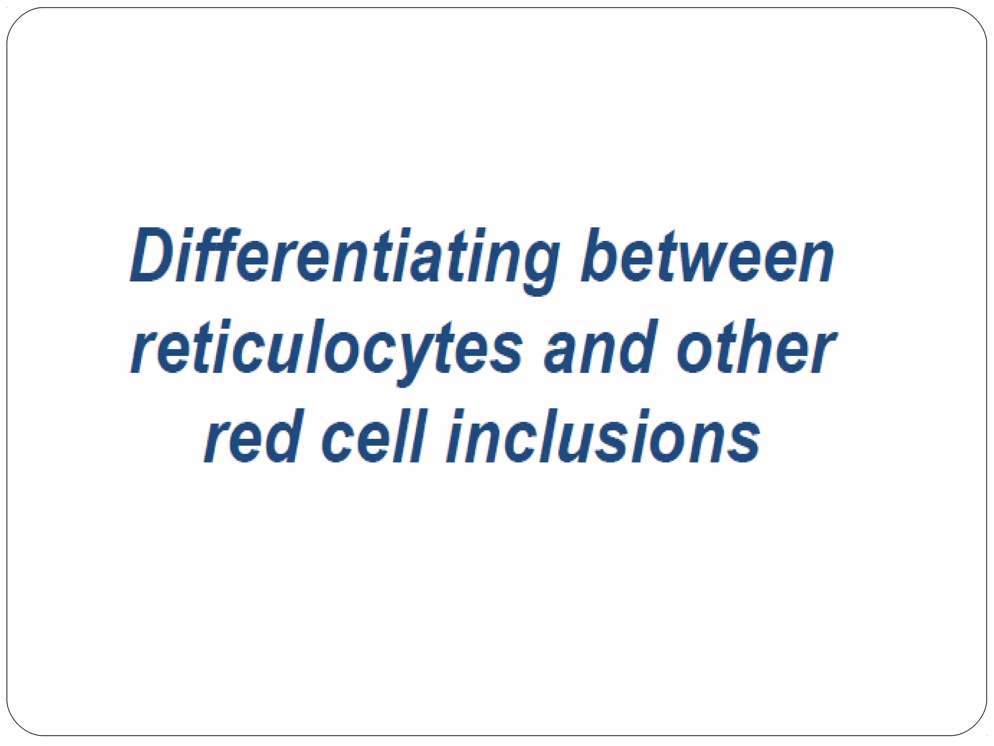 Reticulocytes | PPT